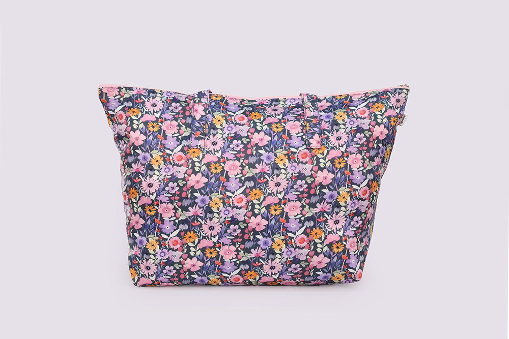 Foldable Shopping Bag - Lavender Lush – Spruce