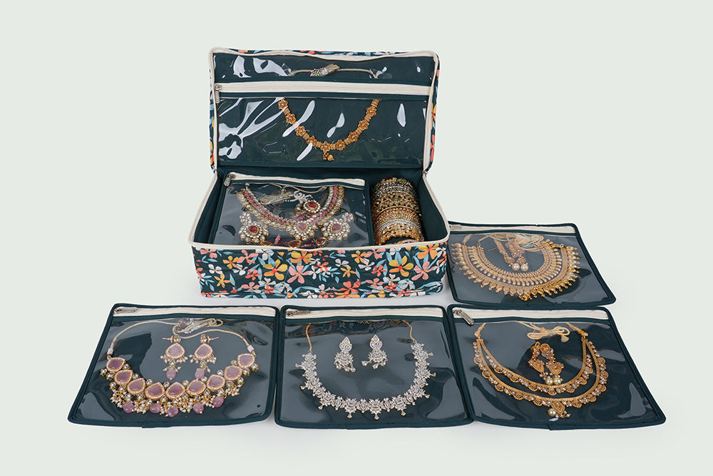 Jewellery Organiser (5P Bangle) – Daisy Delight – Spruce