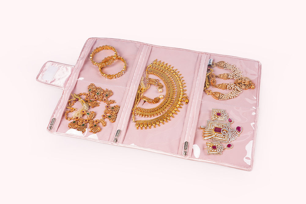 Jewellery Organiser (Foldable) - Champagne Pink – Spruce