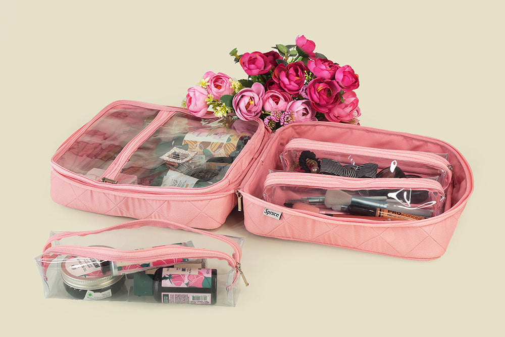 Stylish Blush Pink 3D Multipurpose Pouch– Spruce