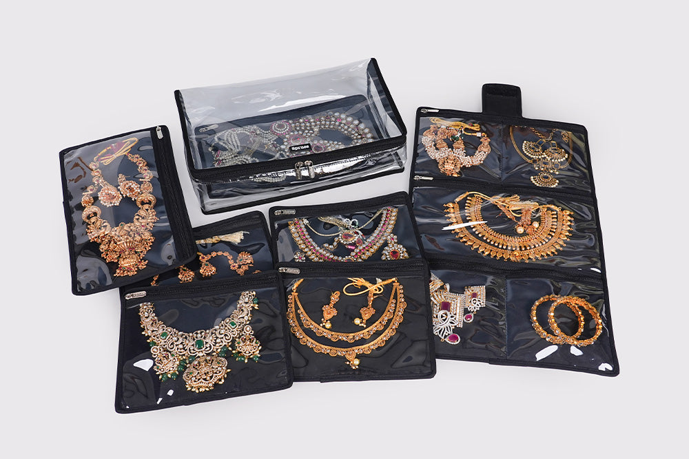 Transparent Jewellery Organiser - Charcoal – Spruce
